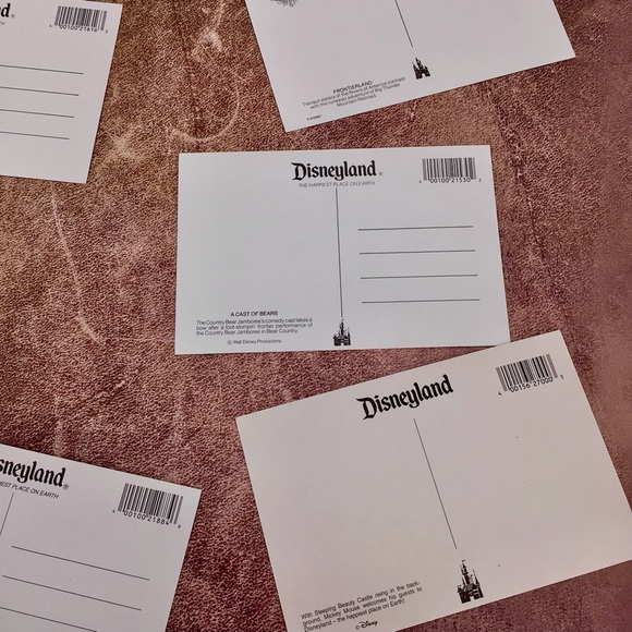 Disney | Office | Vintage Lot Of 7 Blank Walt Disney Postcards | Poshmark